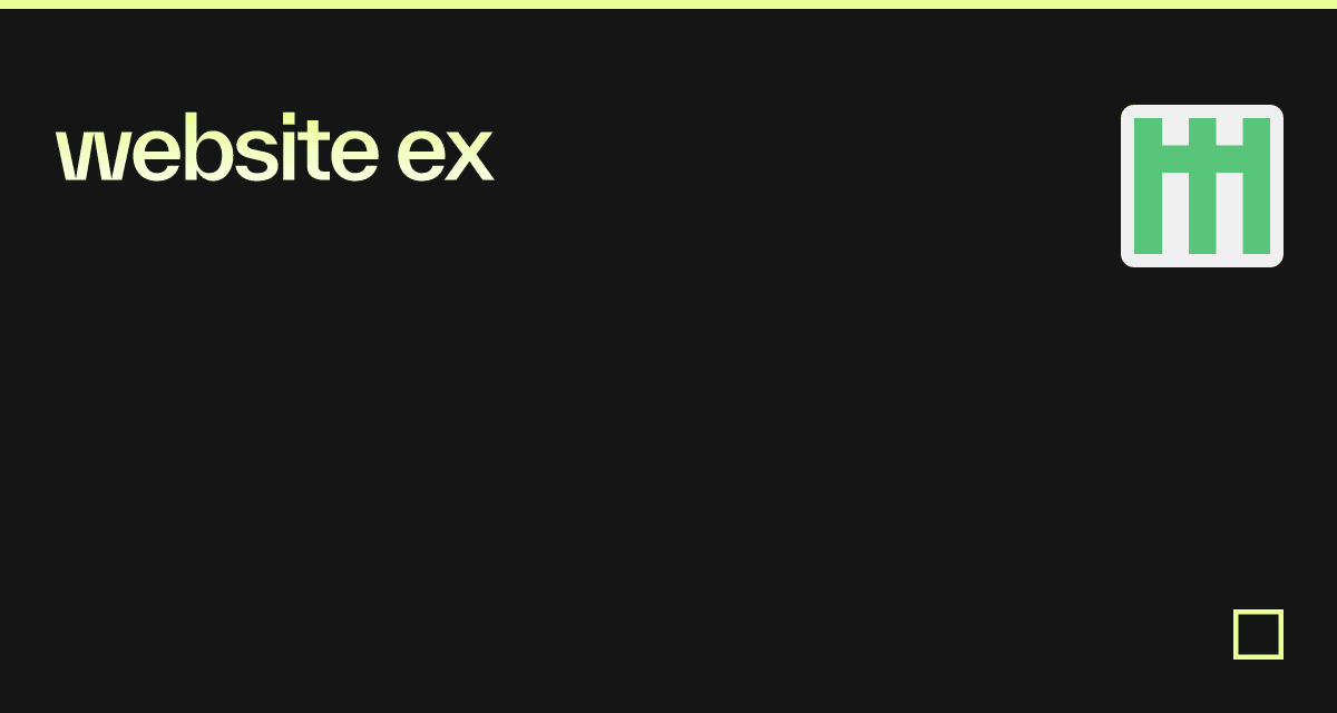 website ex - Codesandbox