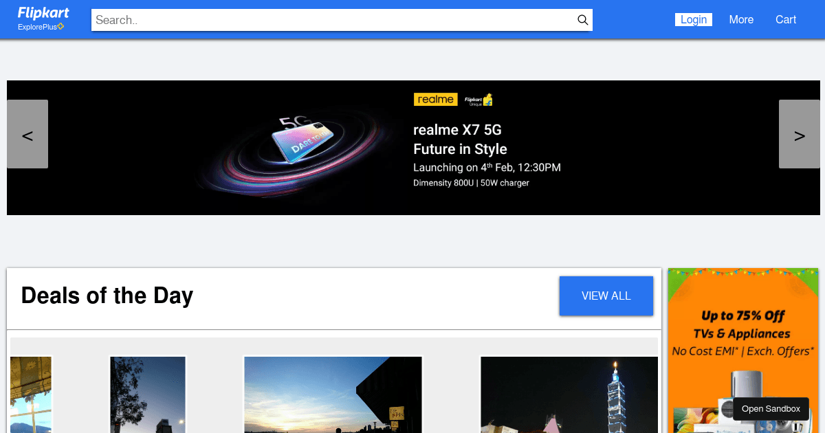 flipkart-clone - Codesandbox