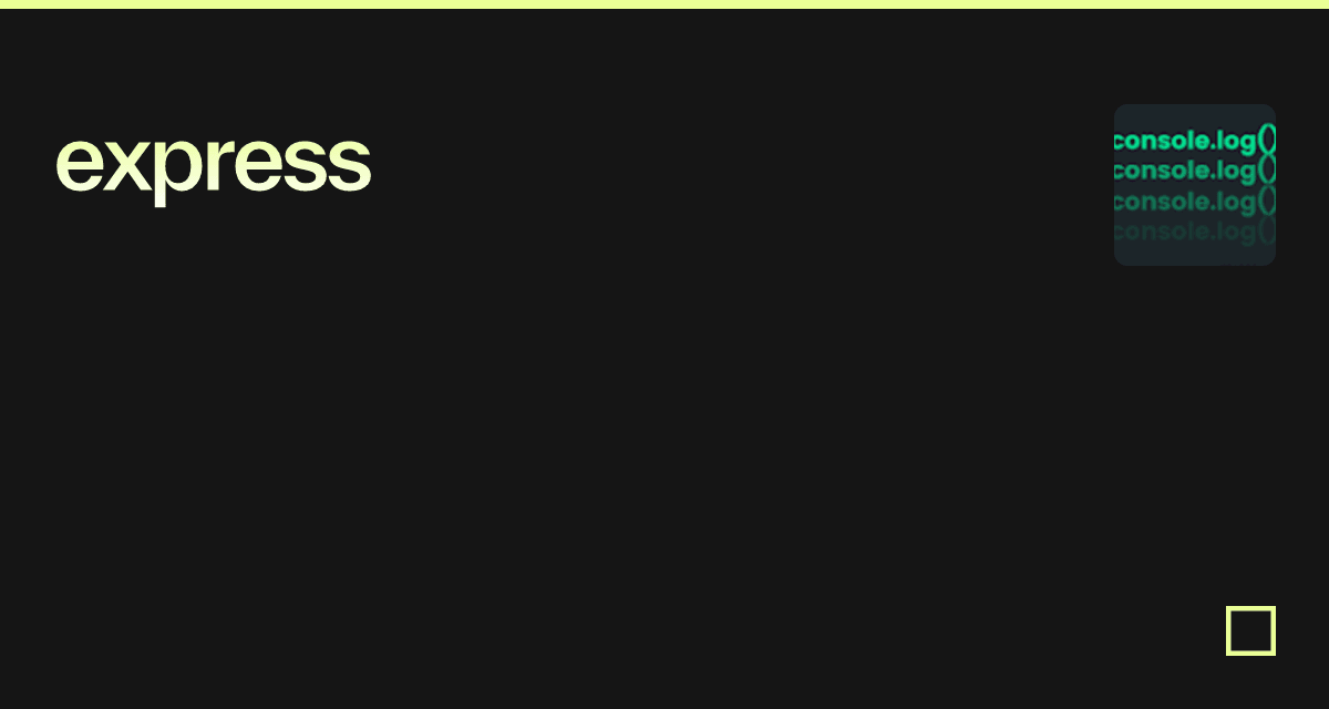 express - Codesandbox