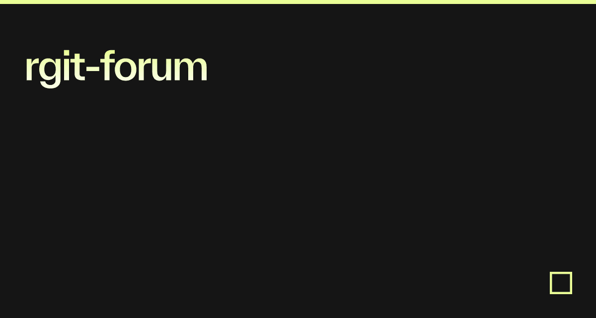 rgit-forum - Codesandbox