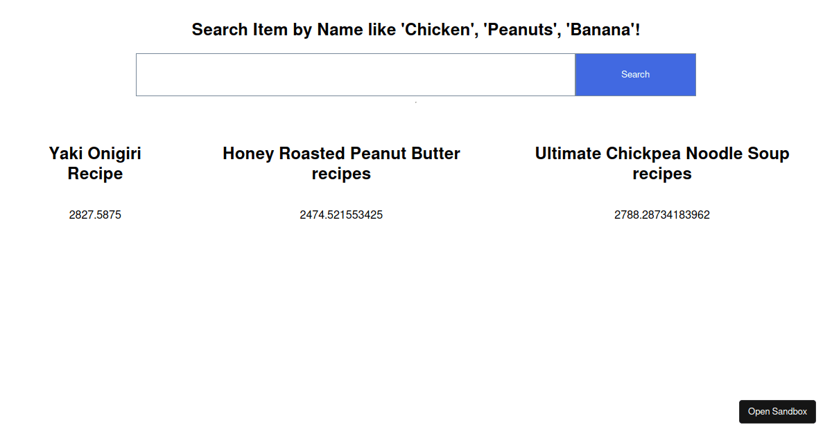 react-search-food-api - Codesandbox
