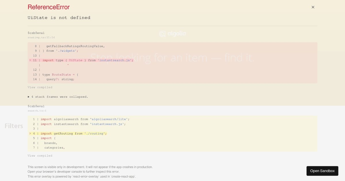 example-instantsearch-ecommerce - Codesandbox example-instantsearch-ecommerce - Codesandbox