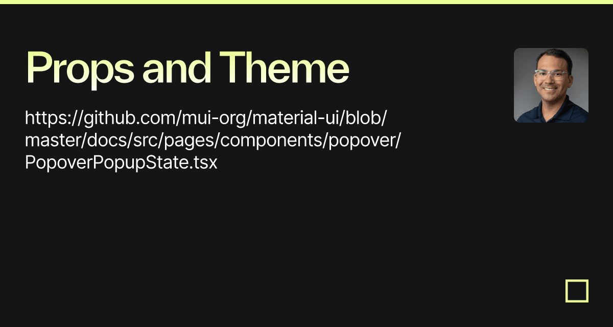 Props and Theme - Codesandbox
