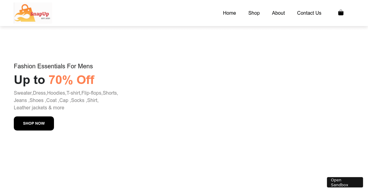 snapup-ecommerce - Codesandbox