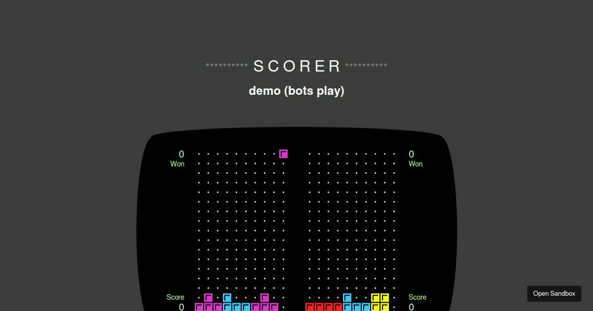 scorer game - Codesandbox