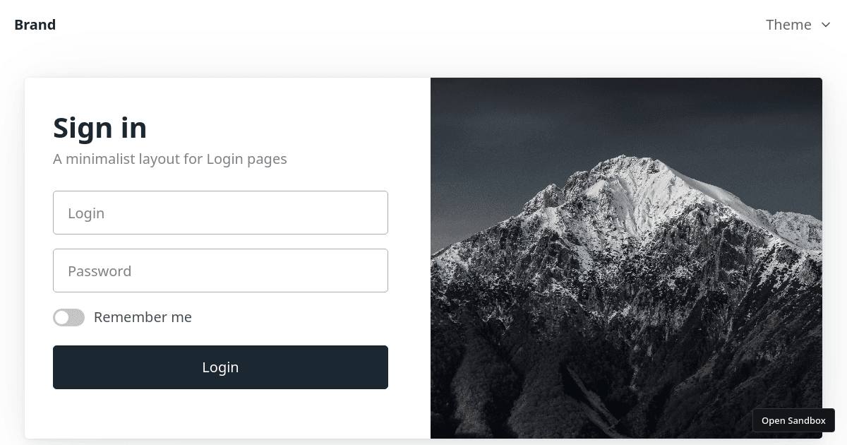 picocss/examples: v1-sign-in - Codesandbox