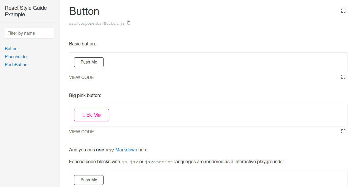 styleguidist/example - Codesandbox