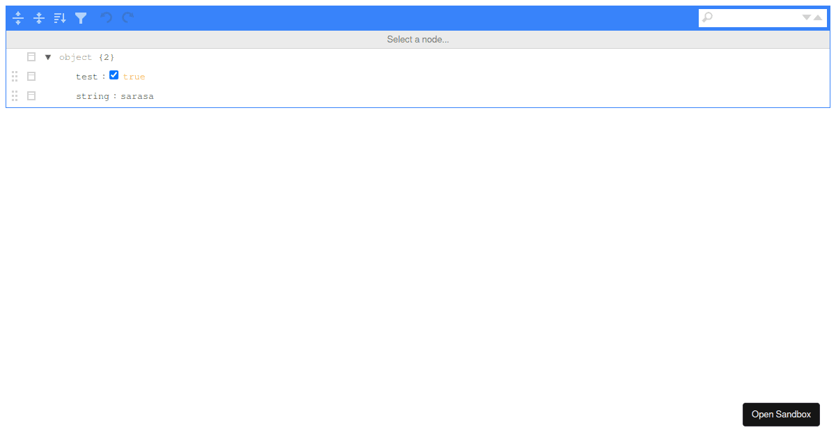 JsonEditor - Codesandbox