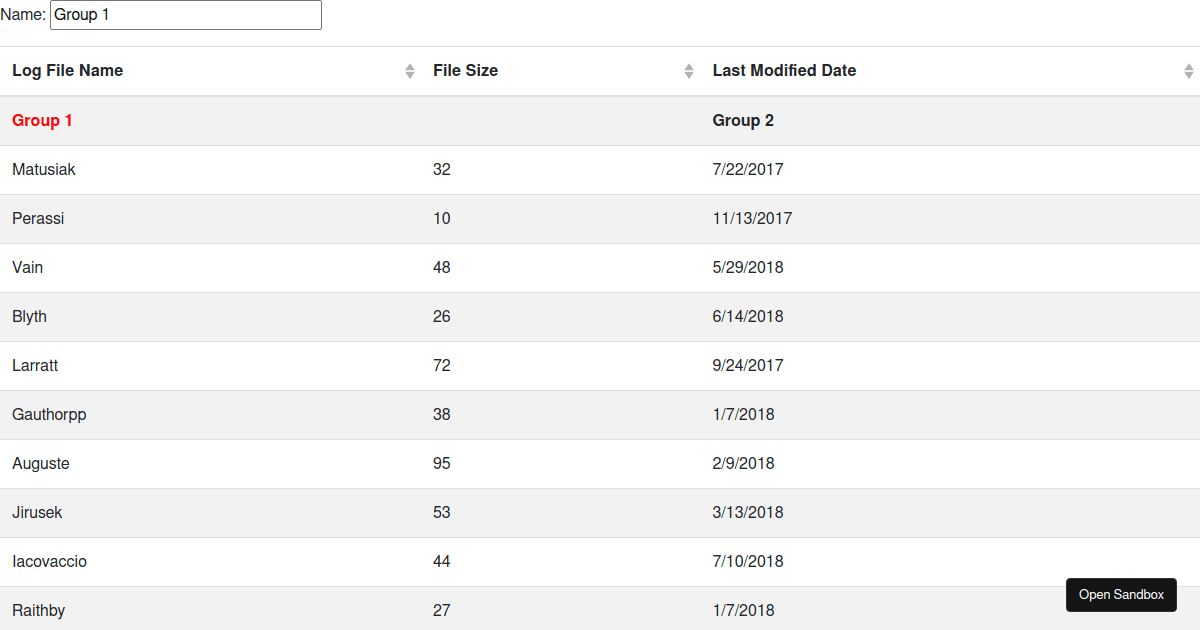 bootstrap-vue b-table header customization - Codesandbox
