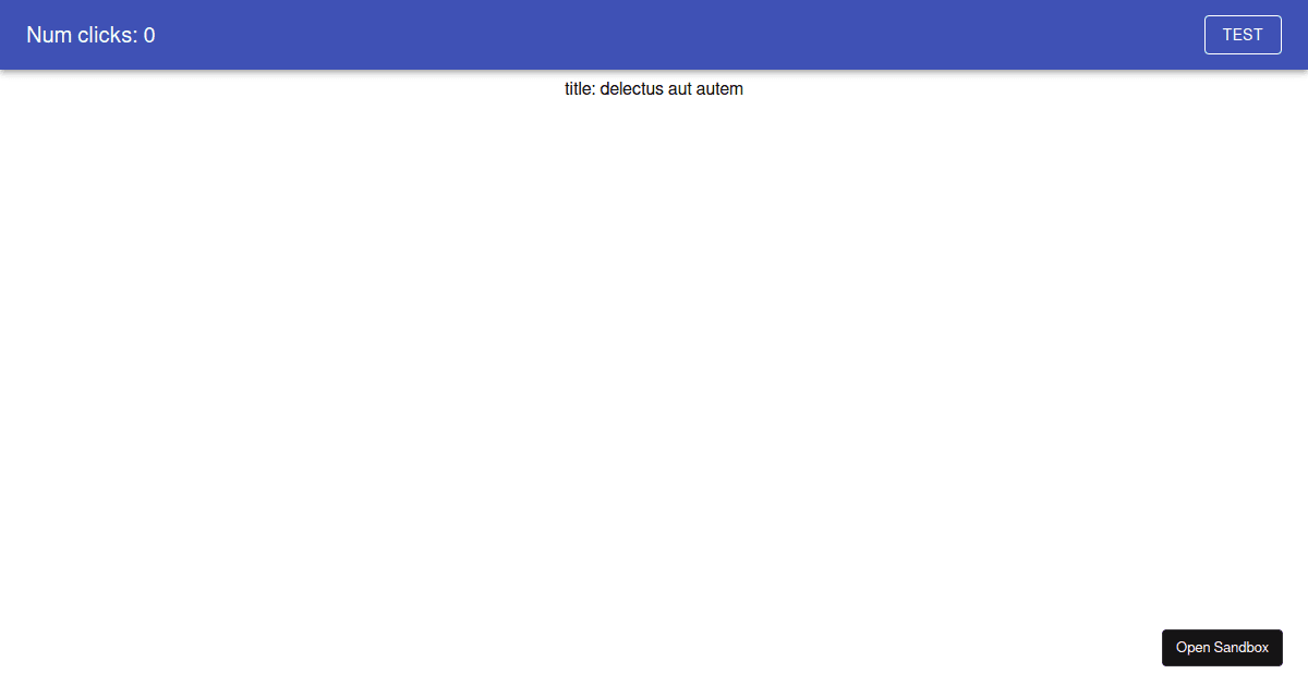 React Unit Testing Codesandbox