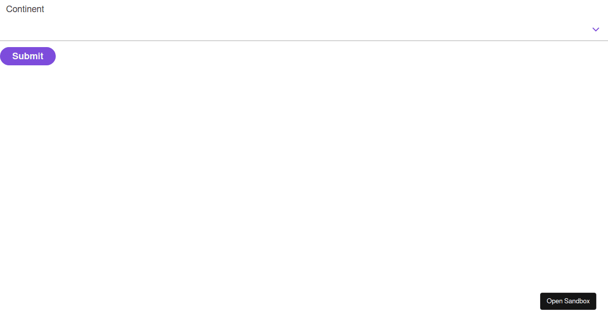Form Issue - Codesandbox