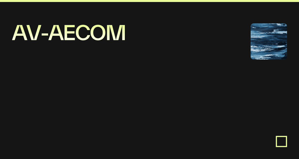 AV-AECOM - Codesandbox