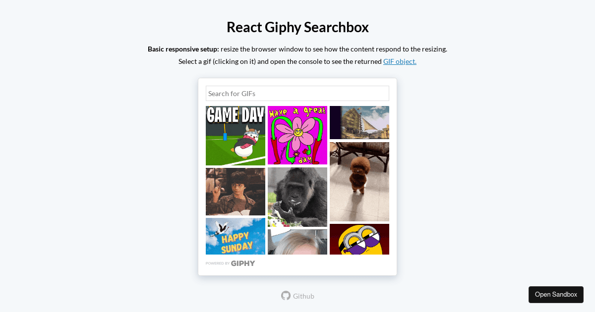 react-giphy-searchbox (forked) - Codesandbox