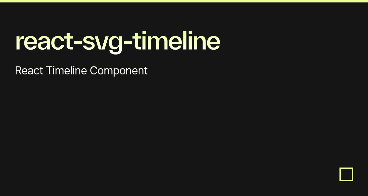 react-svg-timeline - Codesandbox