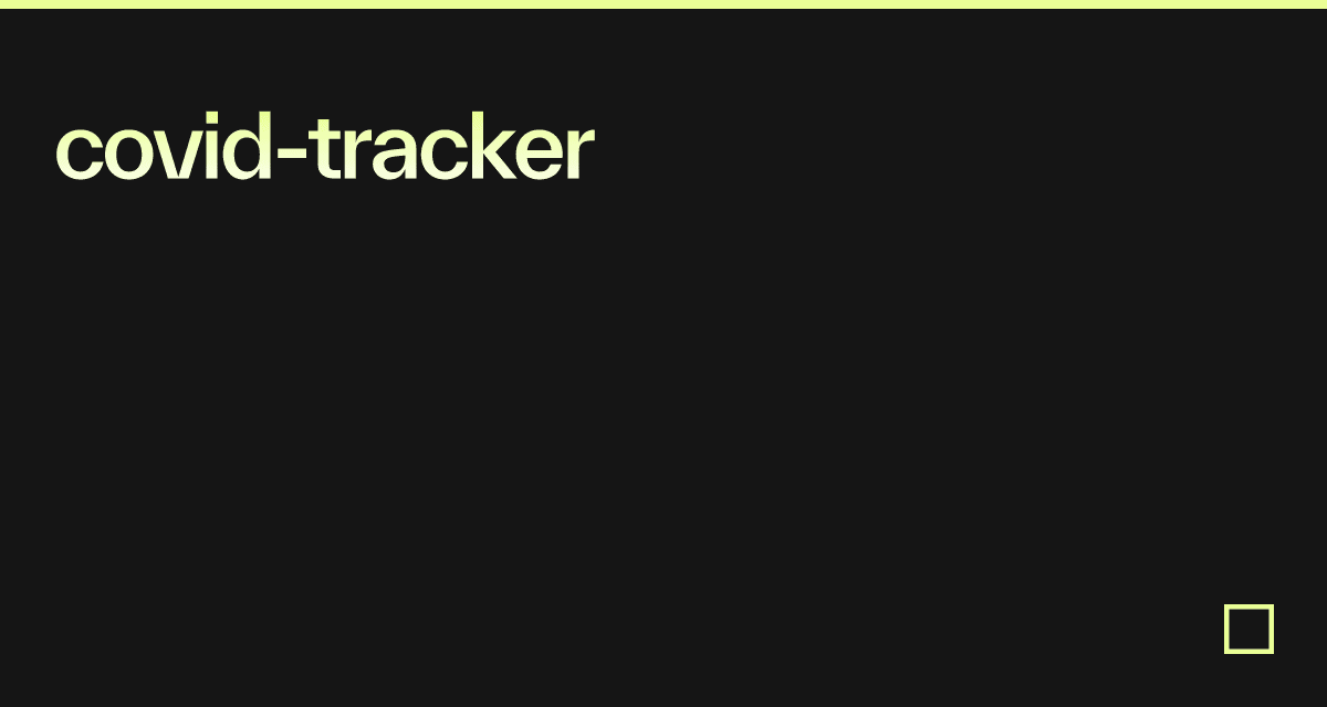 covid-tracker - Codesandbox