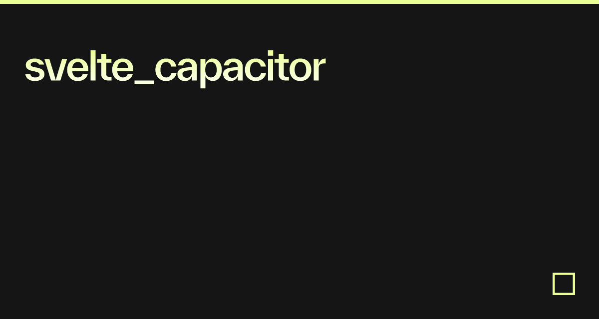 svelte_capacitor - Codesandbox