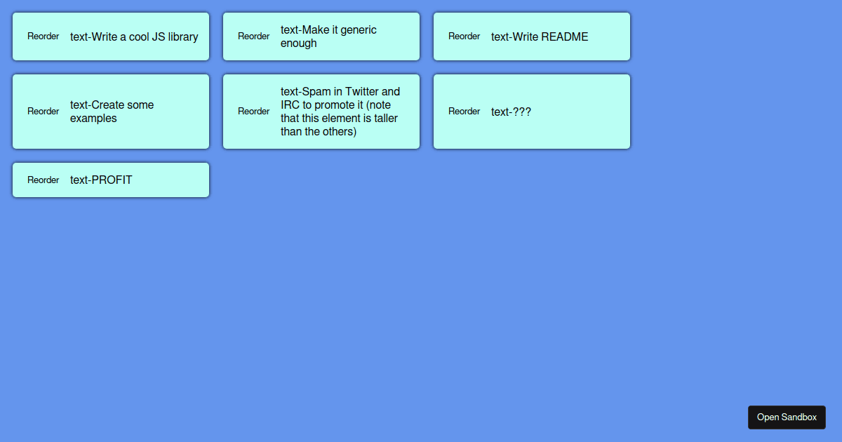 Drag&Drop - Codesandbox