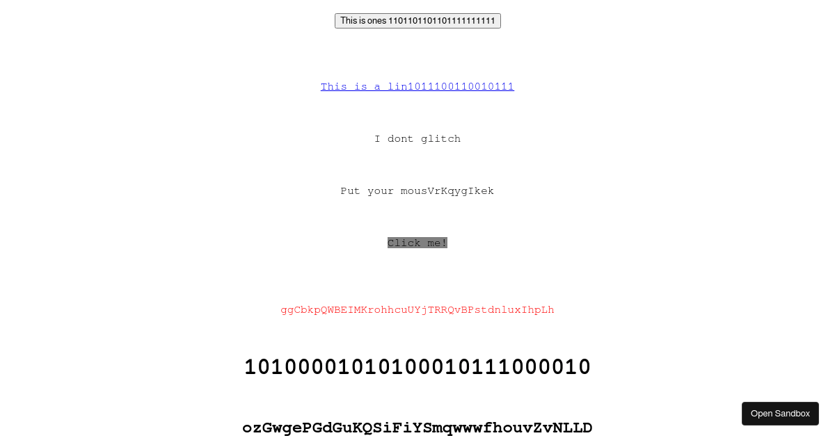 react-teffex Glitch example (forked) - Codesandbox