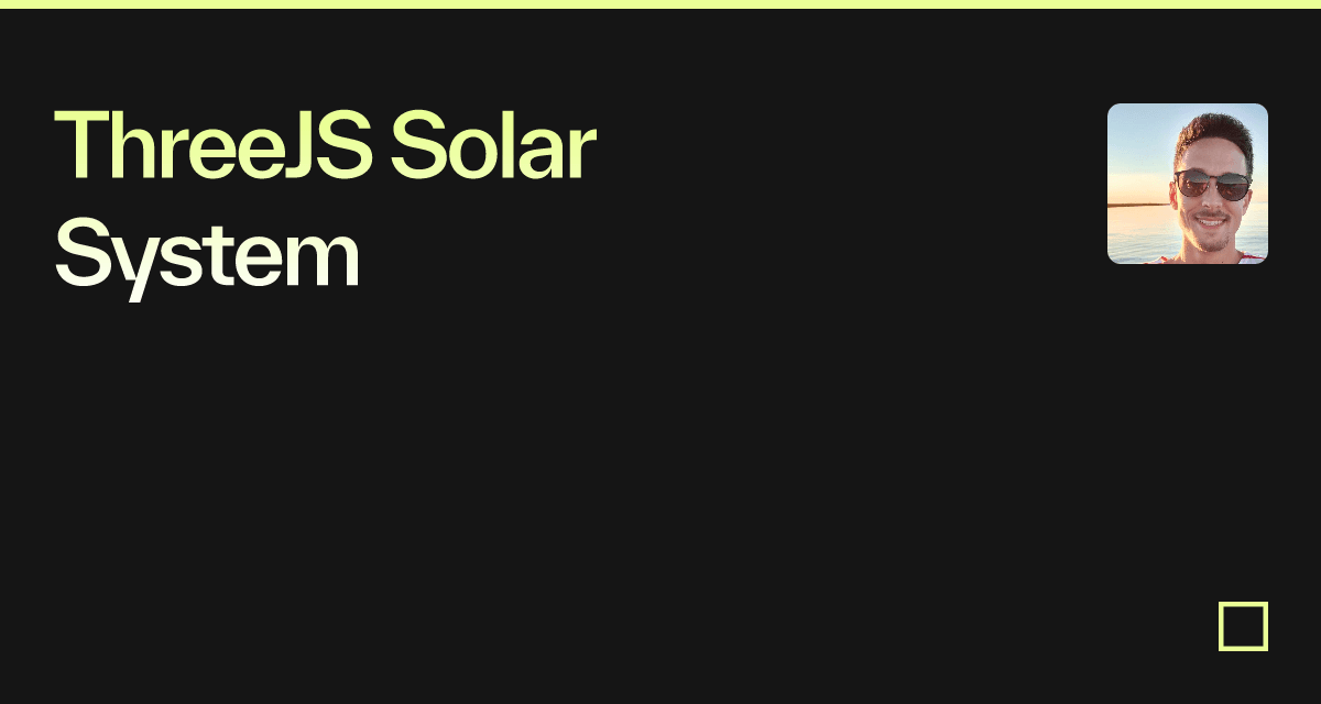 ThreeJS Solar System - Codesandbox