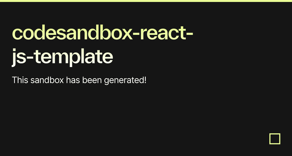 Codesandbox React Js Template Codesandbox 0403