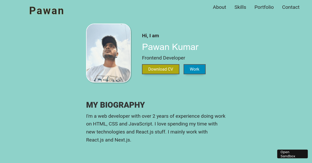 react-responsive-portfolio-2 - Codesandbox