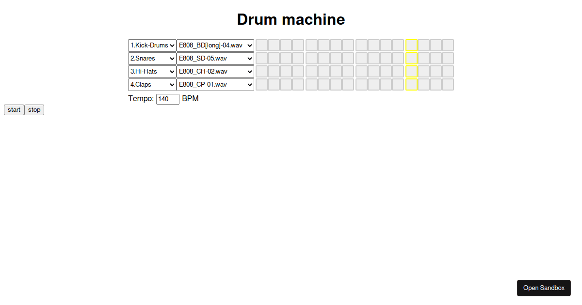basic_drum_machine (forked) - Codesandbox