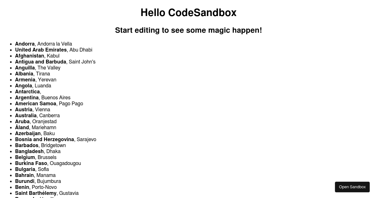 GraphQL Type Hints - Codesandbox