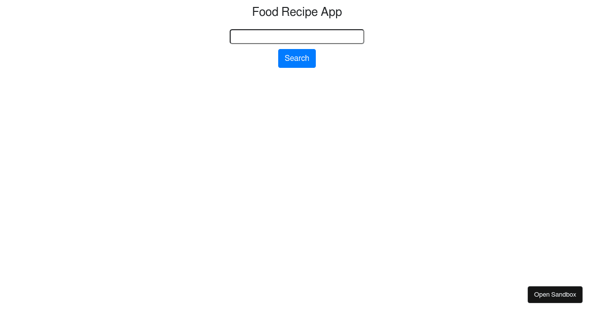 recipe - Codesandbox