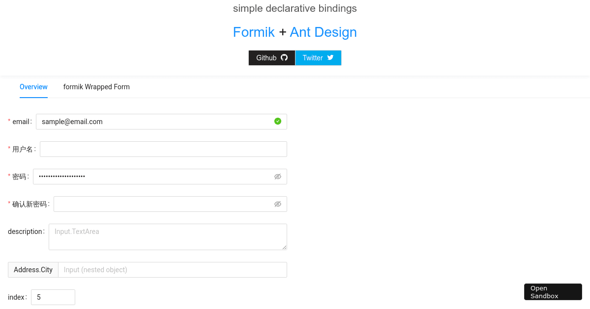 formik-yup-antd-demo - Codesandbox