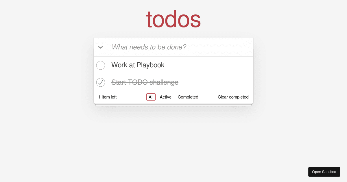 playbook-todo-mvc-react - Codesandbox