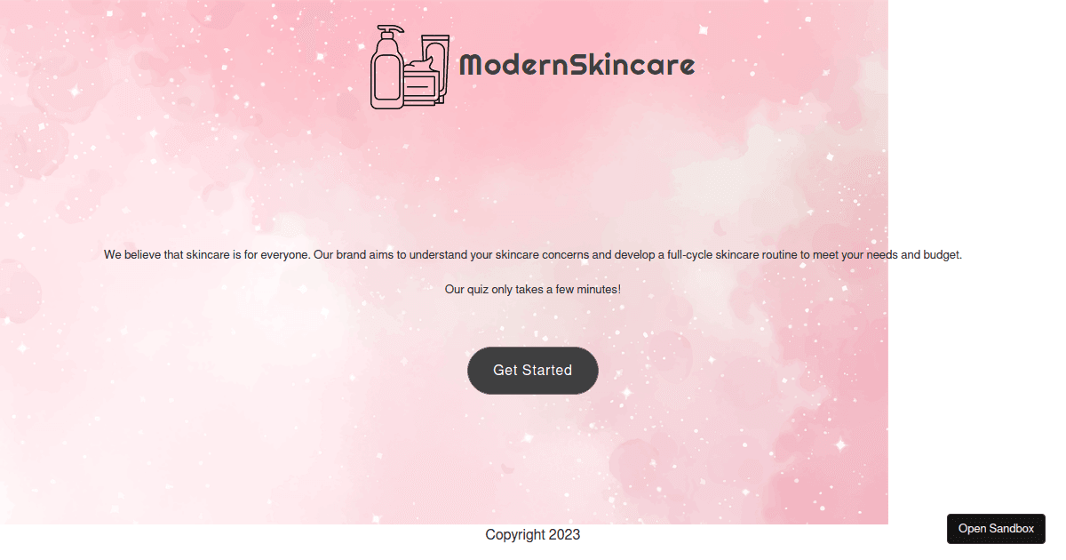 modern-skincare - Codesandbox