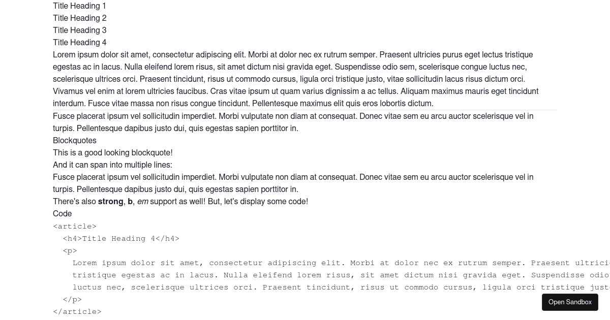 Chakra UI Prose (forked) - Codesandbox