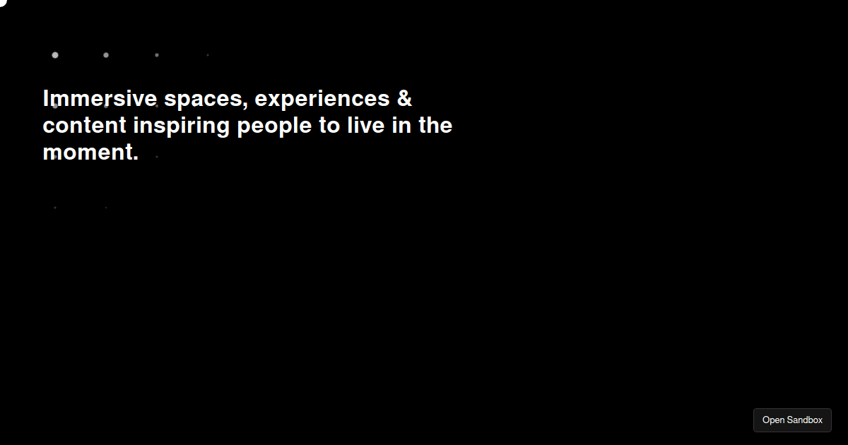 Mouse Animation - Codesandbox