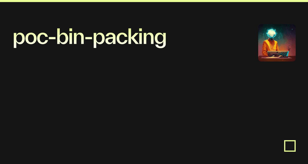 poc-bin-packing - Codesandbox