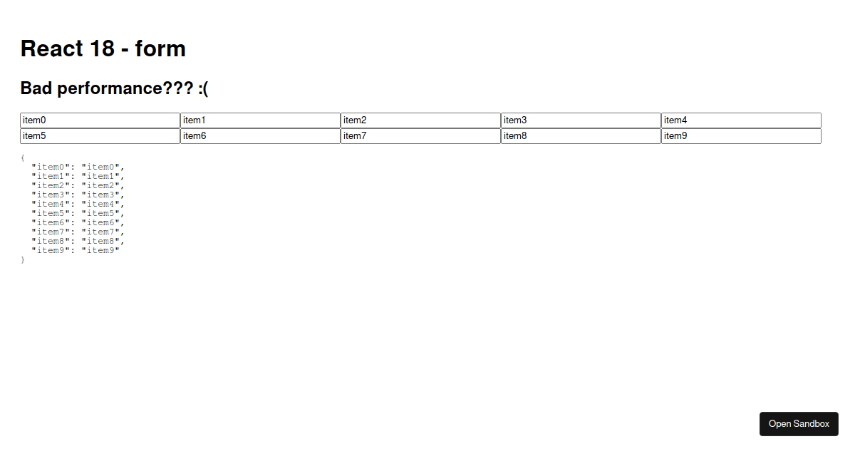 react-18-form - Codesandbox