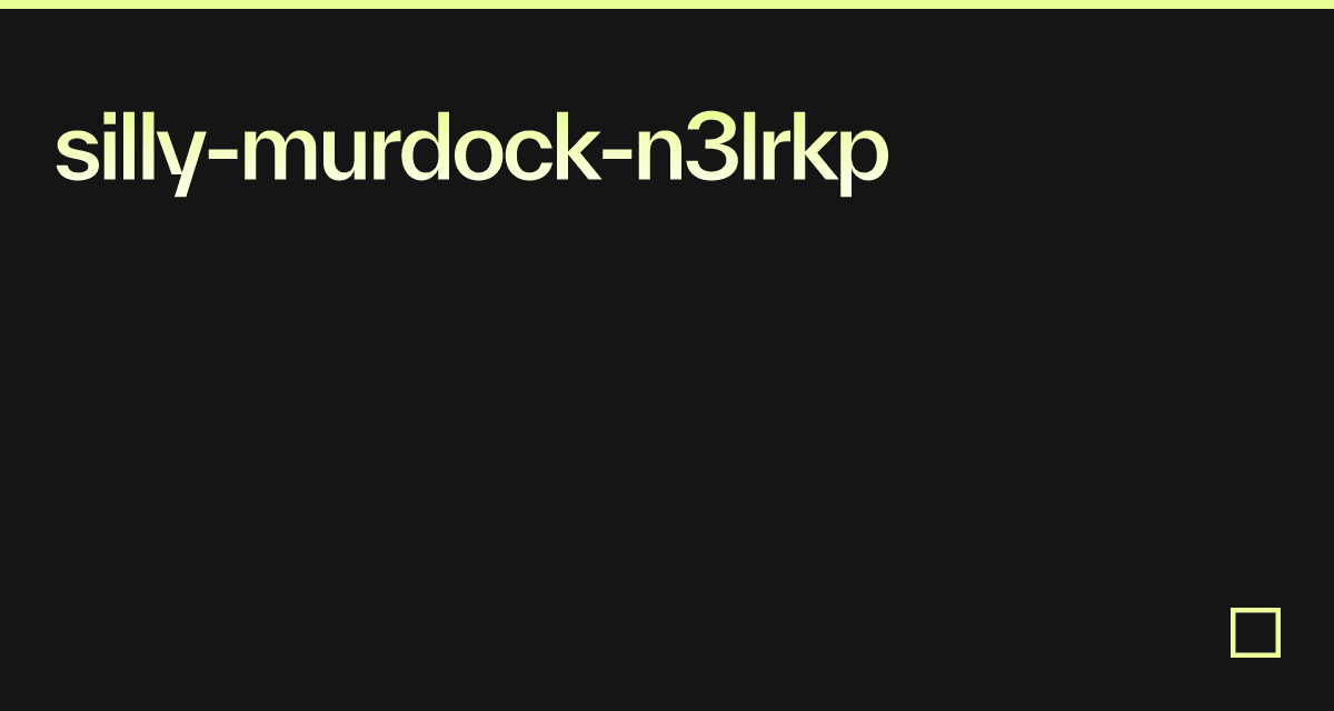 silly-murdock-n3lrkp - Codesandbox