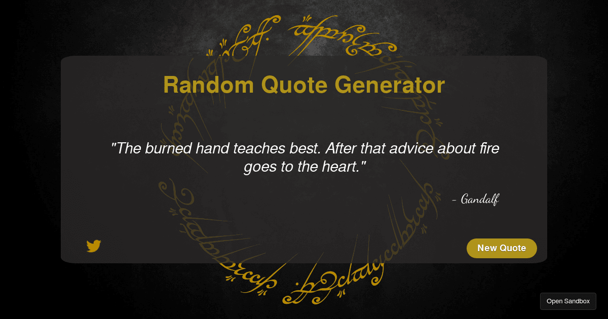 Random Quote Generator - Codesandbox