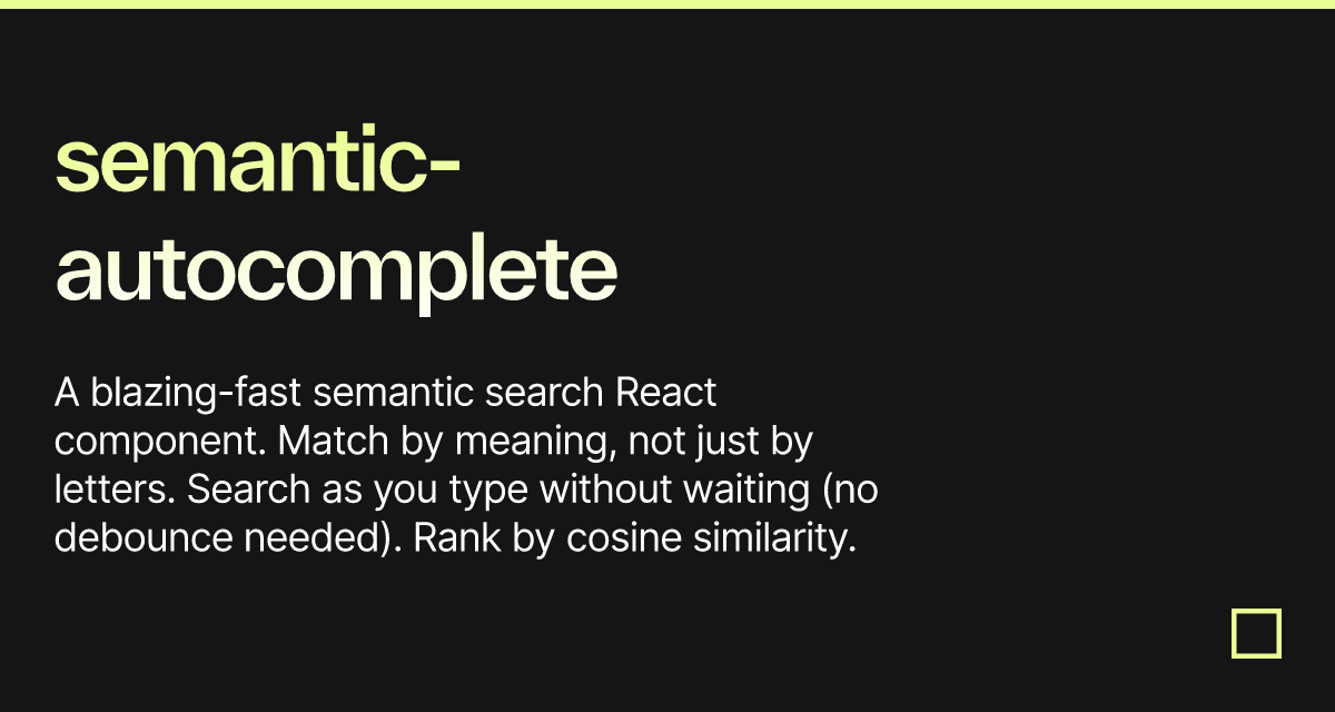 semantic-autocomplete - Codesandbox