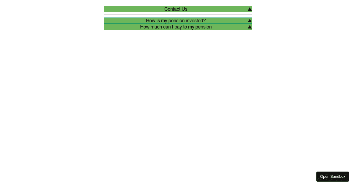 accordion - Codesandbox