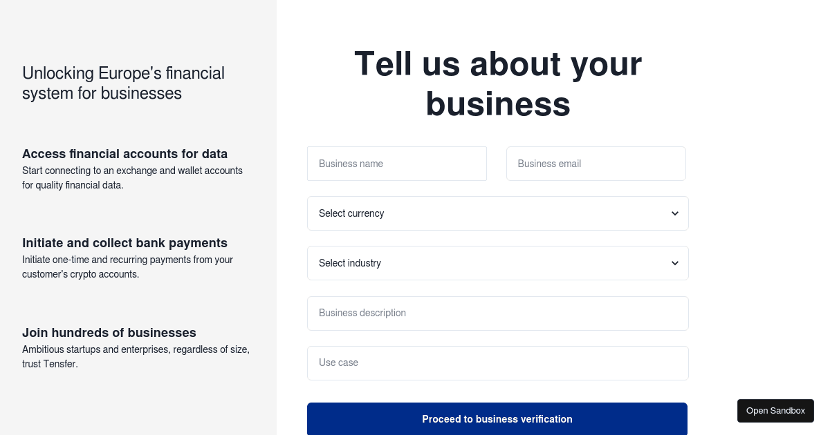onboarding form - Codesandbox