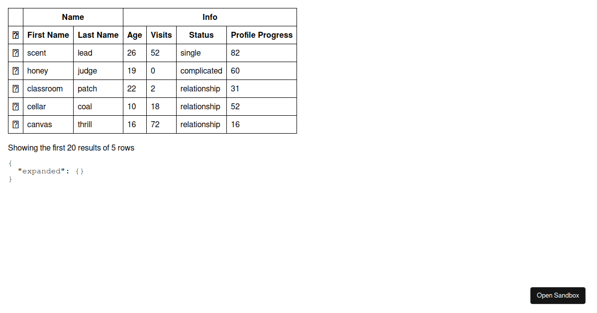 kaps03/expandable_table - Codesandbox