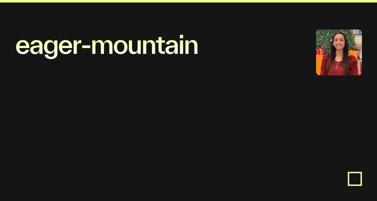 eager-mountain - Codesandbox
