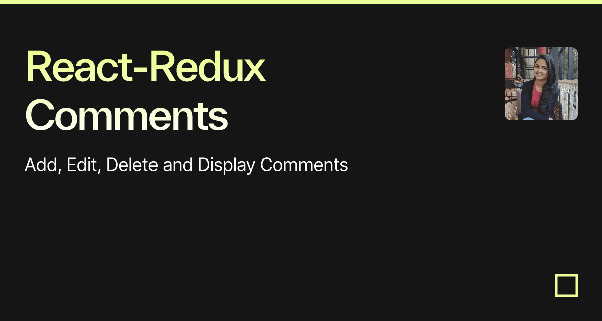 React-Redux Comments - Codesandbox