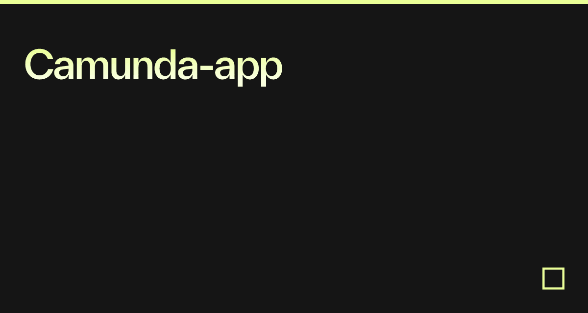 Camunda-app - Codesandbox