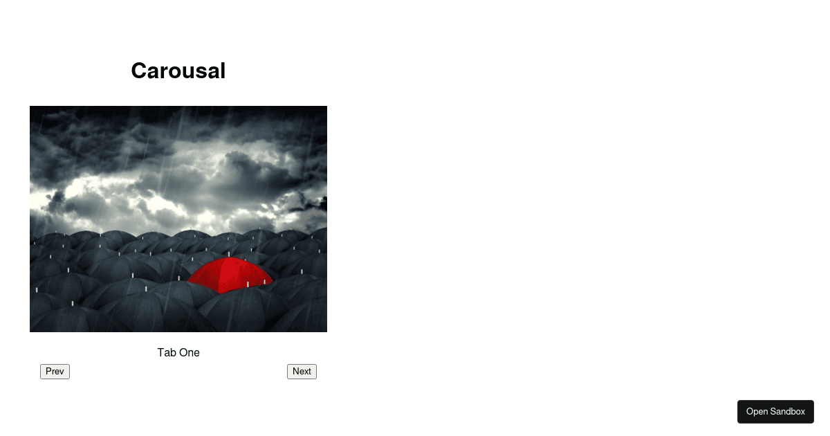 Carousal - Codesandbox