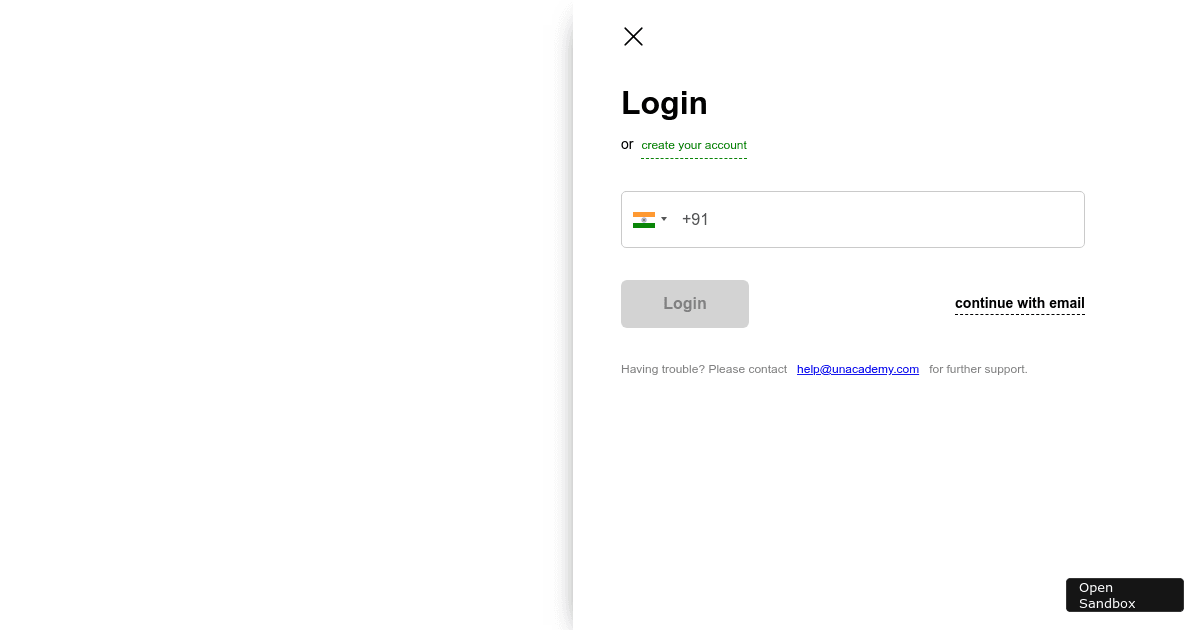 unacademy-login - Codesandbox
