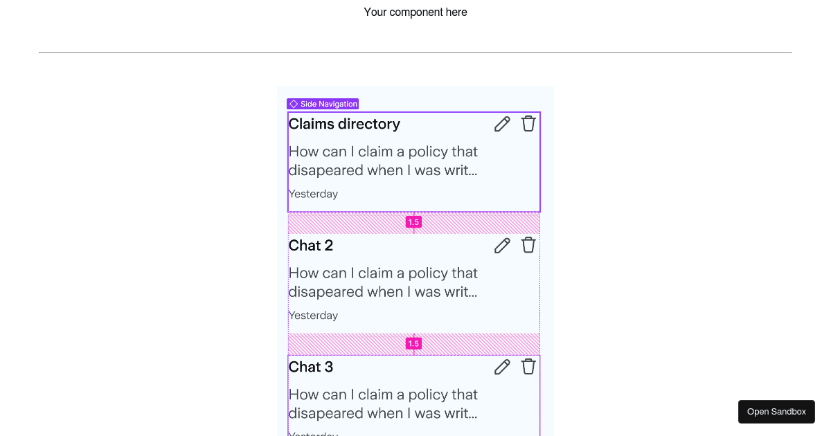 Interview Test Codesandbox