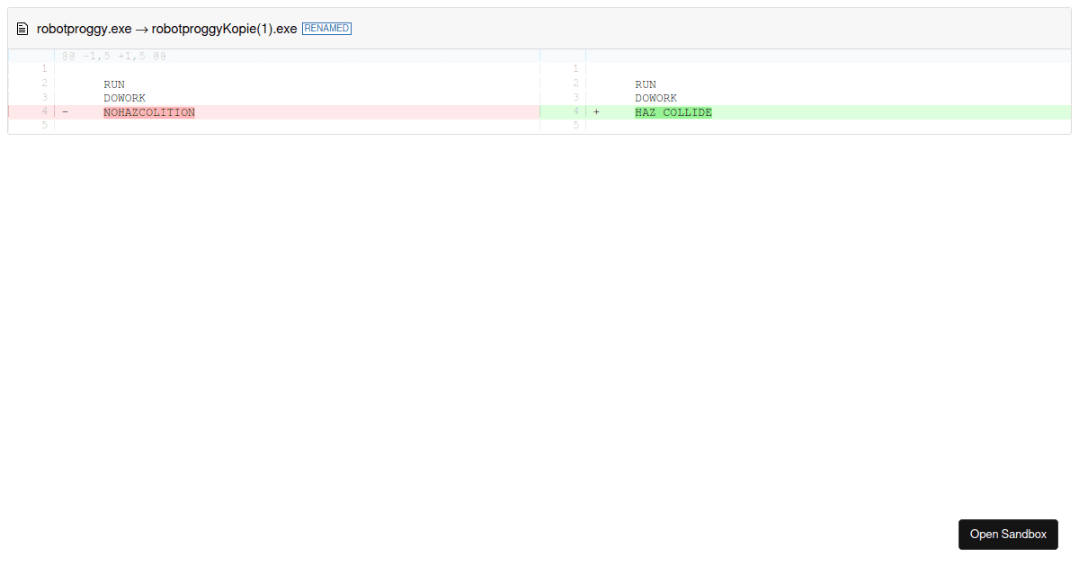 Jsdiffdiff2html Forked Codesandbox