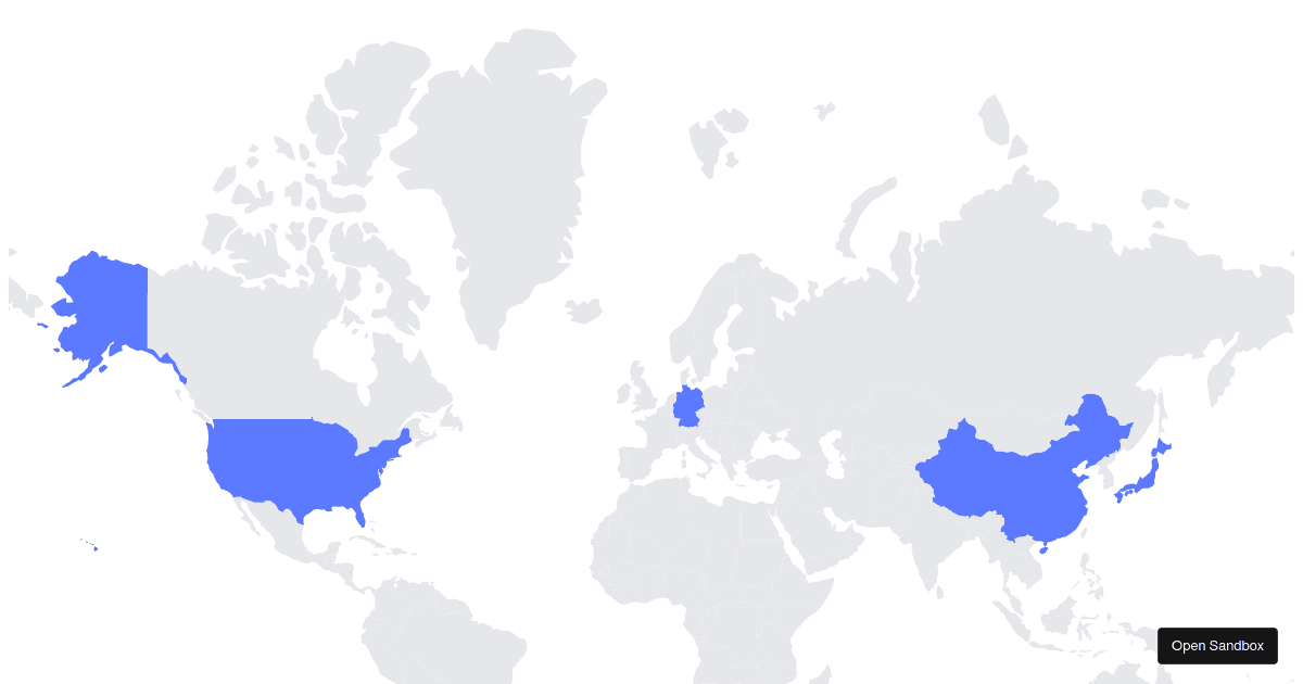 Datamaps In React Js Responsive Area Points Arcs Forked Codesandbox