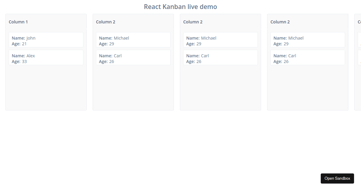 react-kanban-dnd - Codesandbox